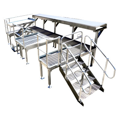 Custom Platforms Pallet Gates : Moveable Custom Platforms : Custom ...