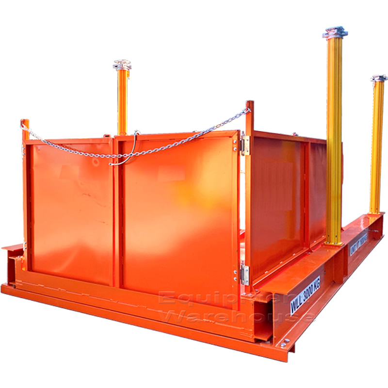 Retractable Crane Loading Deck 3000kg | Brick Cages | Brick cage
