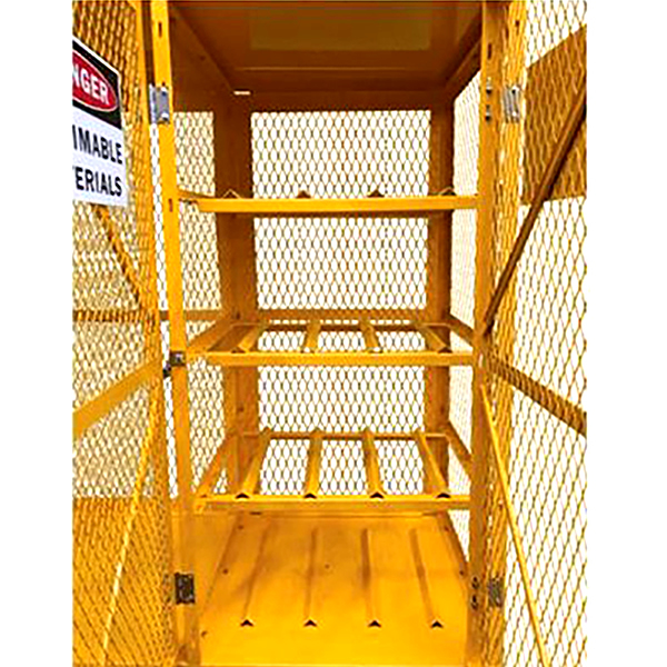 Gas Bottle Storage Cage 8 Forklift Cylinders | Gas Cylinder Storage ...