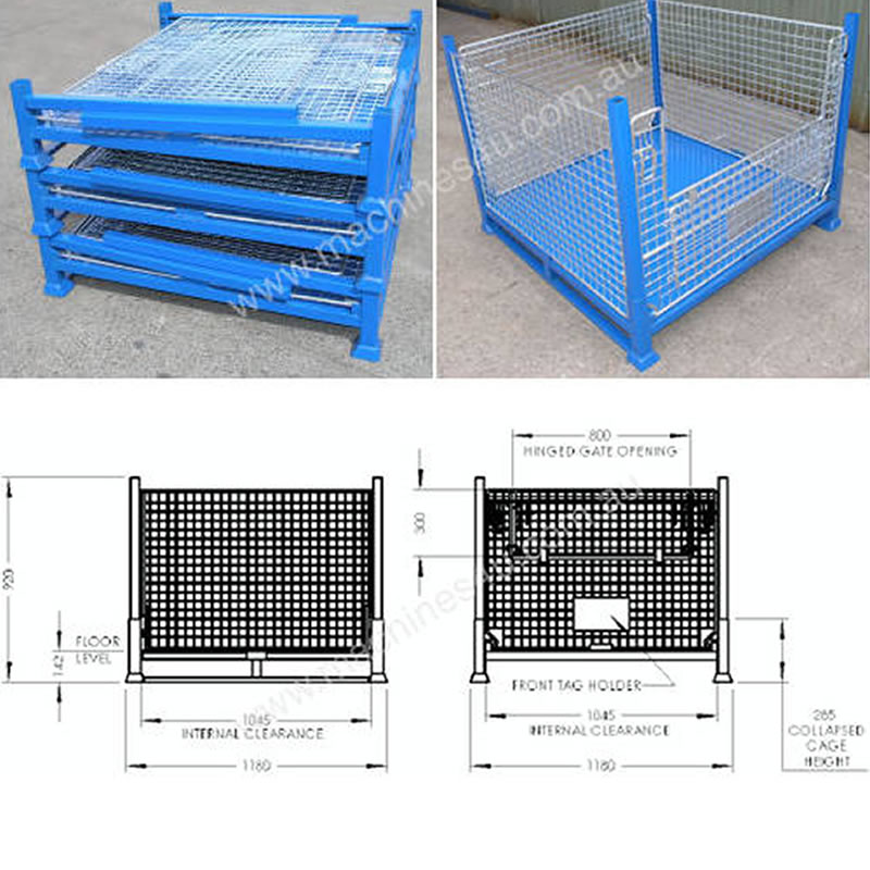 Collapsible Mesh Cage 1000 Kg Painted | Brick Cages | Brick cage
