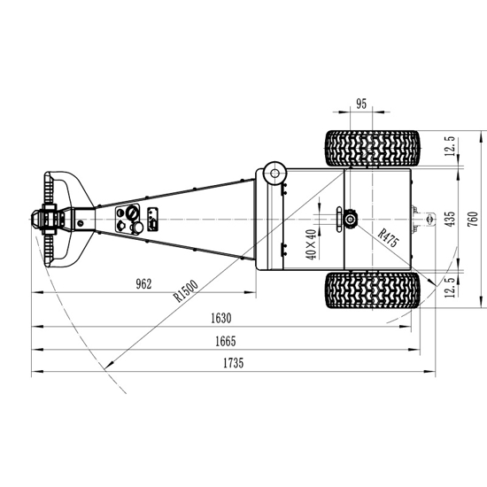 Electric Tug 2500kg Heavy Duty with Towbar and Hitch | Brick Cages ...
